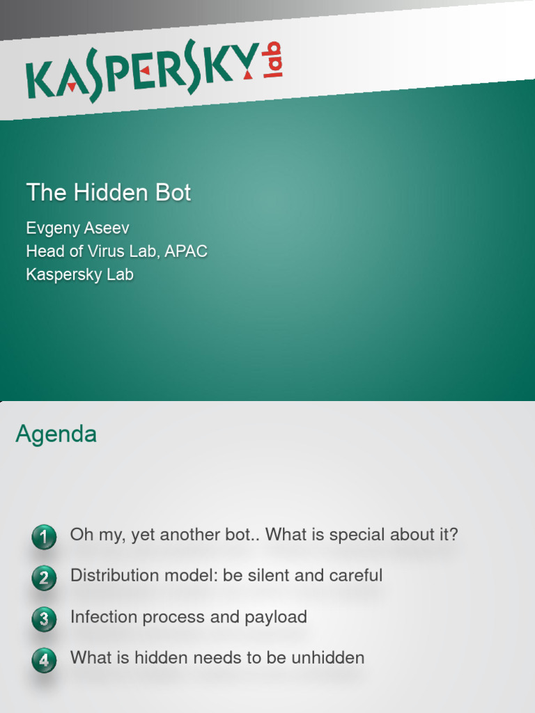 Evgeny Aseev - The Hidden Bot | PDF | Antivirus Software | Malware