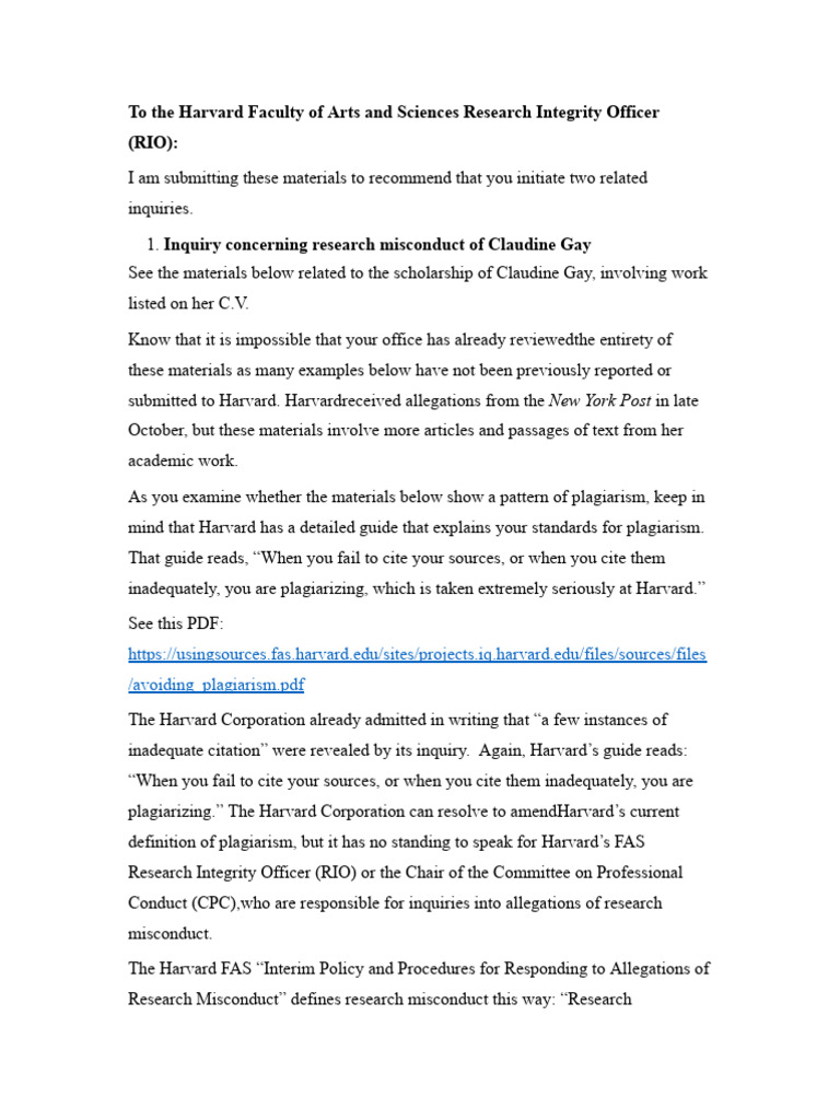 Gay Research Integrity Officer Complaint | PDF | Race (Human ...