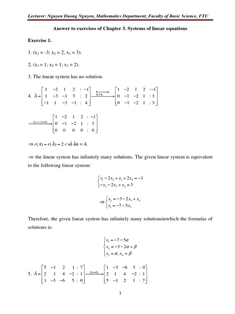 Answer To Exercises - Chapter 3 - TCC | PDF