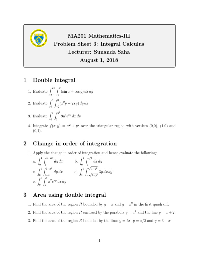 Tutorial sheet-3 | PDF | Sphere | Area