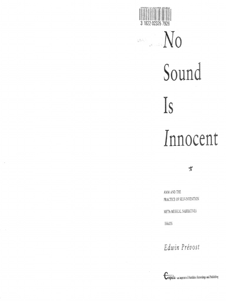 Prevost - AMM and The Practice of Self Invention | PDF