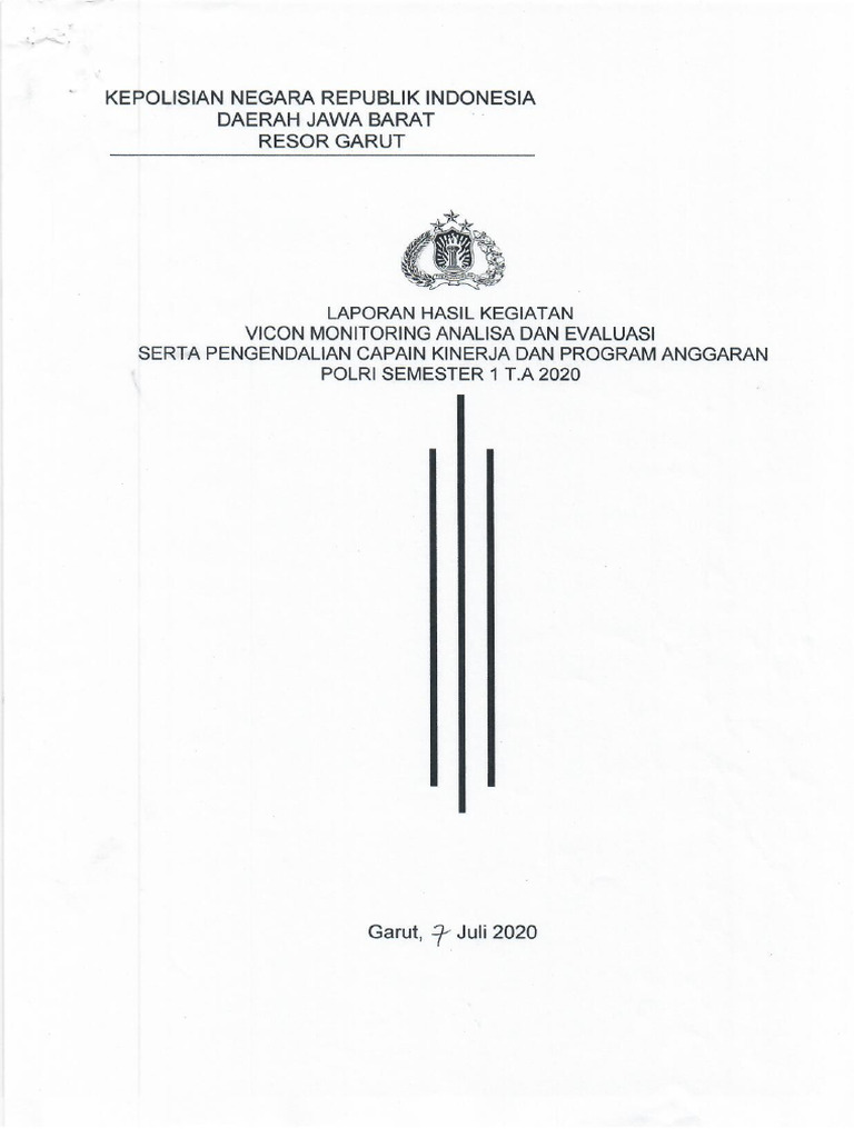 Lap VC Monev Gar SMT 1 2020 | PDF