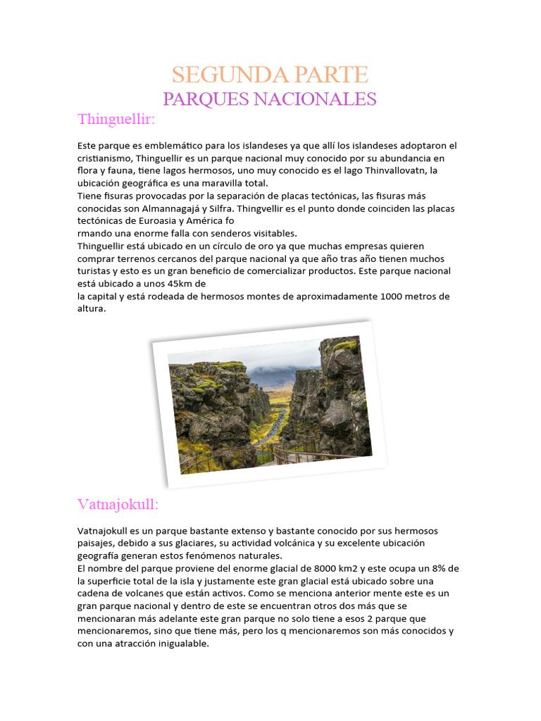 PARQUES NACIONALES y RESERVAS NATURALES 2.0 | PDF