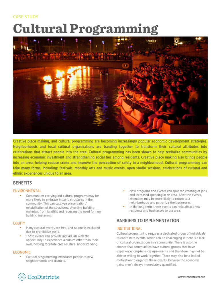 Cultural Programming Case Study | PDF
