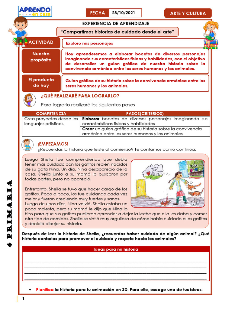 A y C - Exploro Mis Personajes | PDF