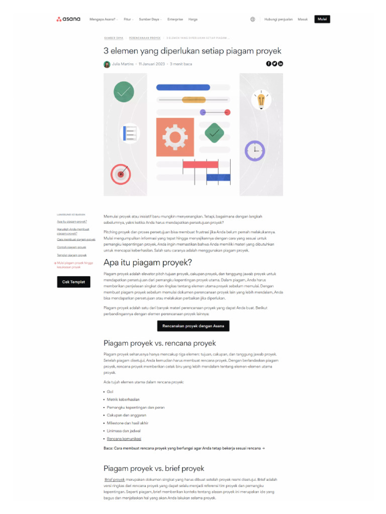 Diagram Proyek Asana | PDF