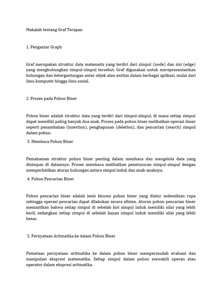 Struktur Data Graf dan Pohon | PDF | Metode & Bahan Ajar | Teknologi & Rekayasa
