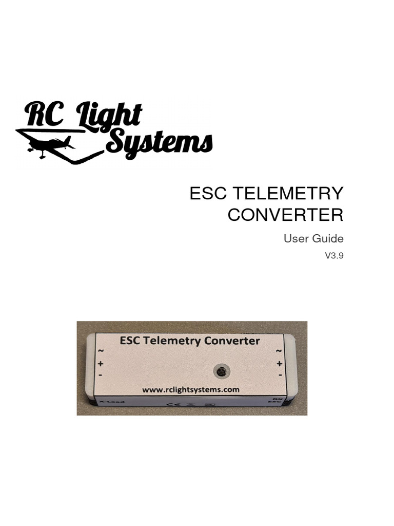 Esc Telemetry Instructions 3.9 | PDF | Computing | Information And ...