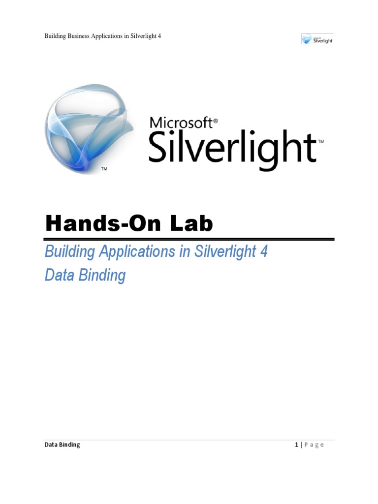 04 - Data Binding | PDF | Extensible Application Markup Language | Microsoft Visual Studio