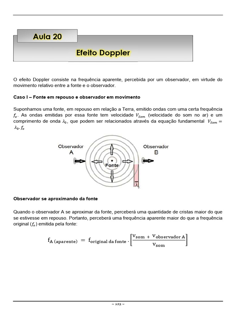 Efeito Doppler | PDF