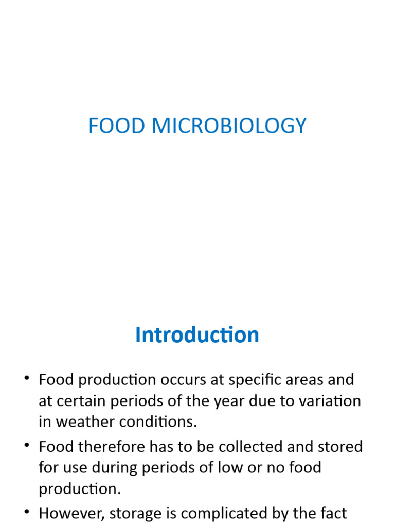 Food Microbiology | PDF | Decomposition | Foods