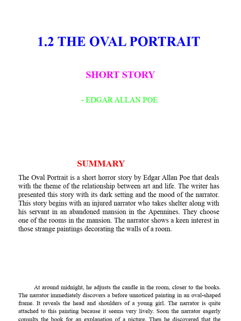 The Ovalportrait | PDF