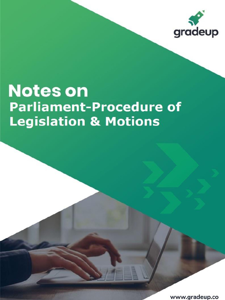 11 Parliament Procedure of Legislation Motions & Parliamentary ...