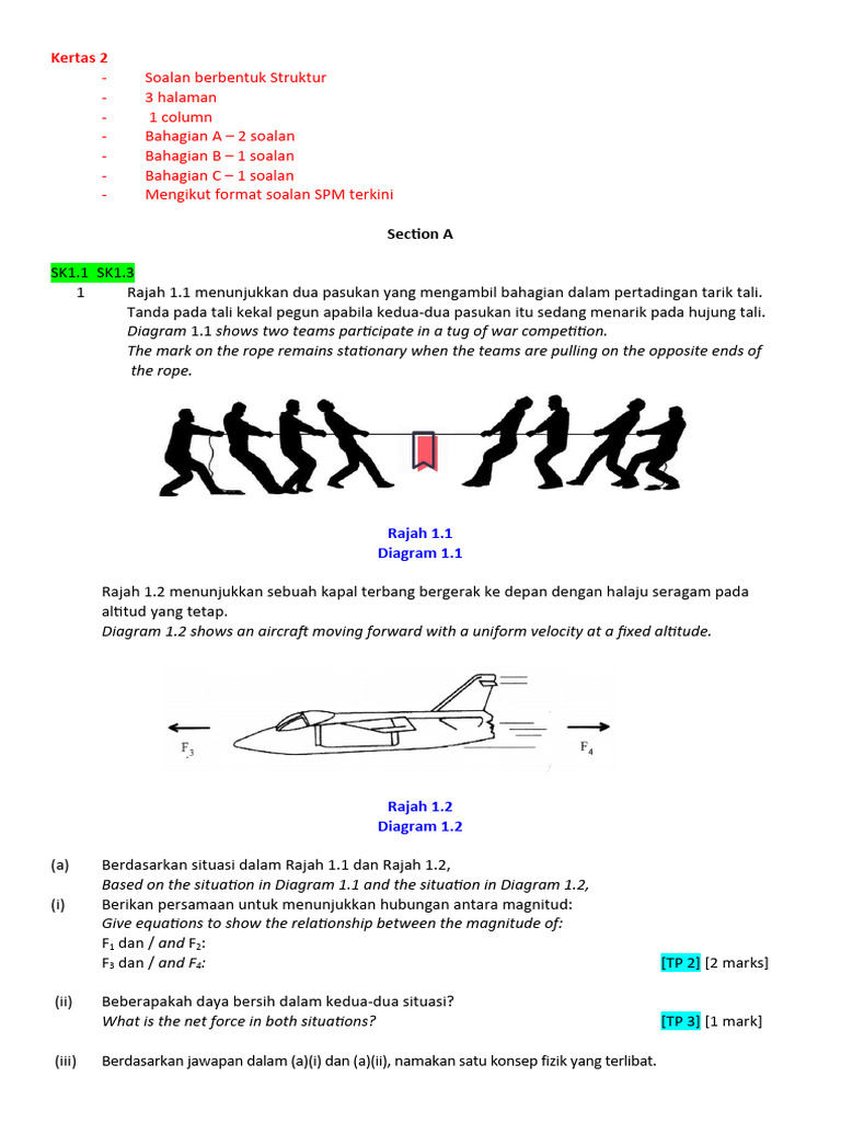 Ujian 01 Form 5 Bab 1 Paper 2 | PDF