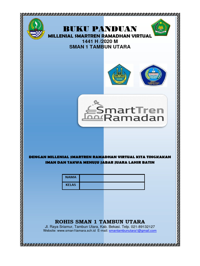 Buku Panduan Millenial Smartren Ramadhan Virtual 2020 | PDF