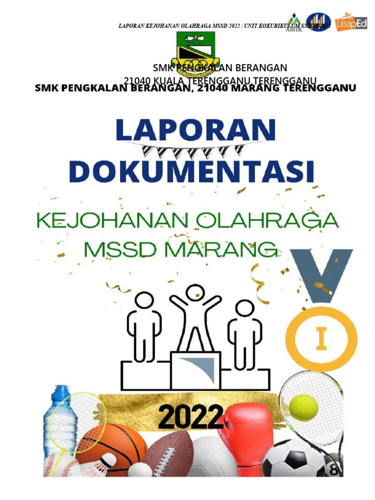 Laporan Kejohanan Olahraga MSSD (Dalaman) PDF | PDF