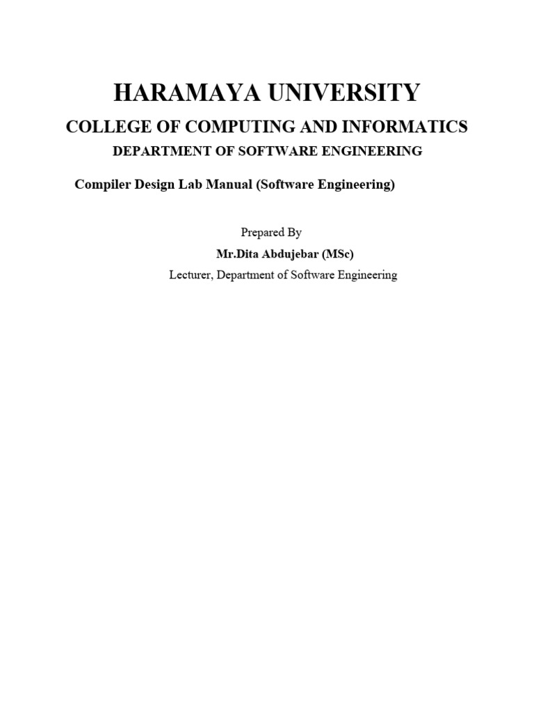HU Compiler Lab | PDF