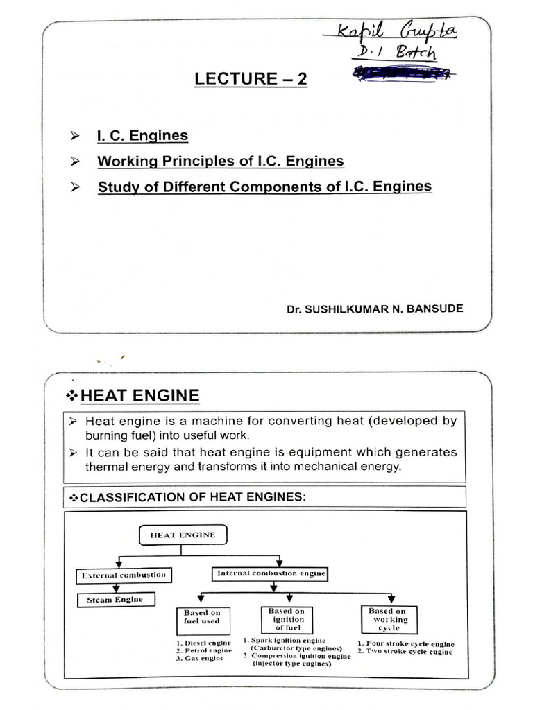 IC Engine-1 | PDF