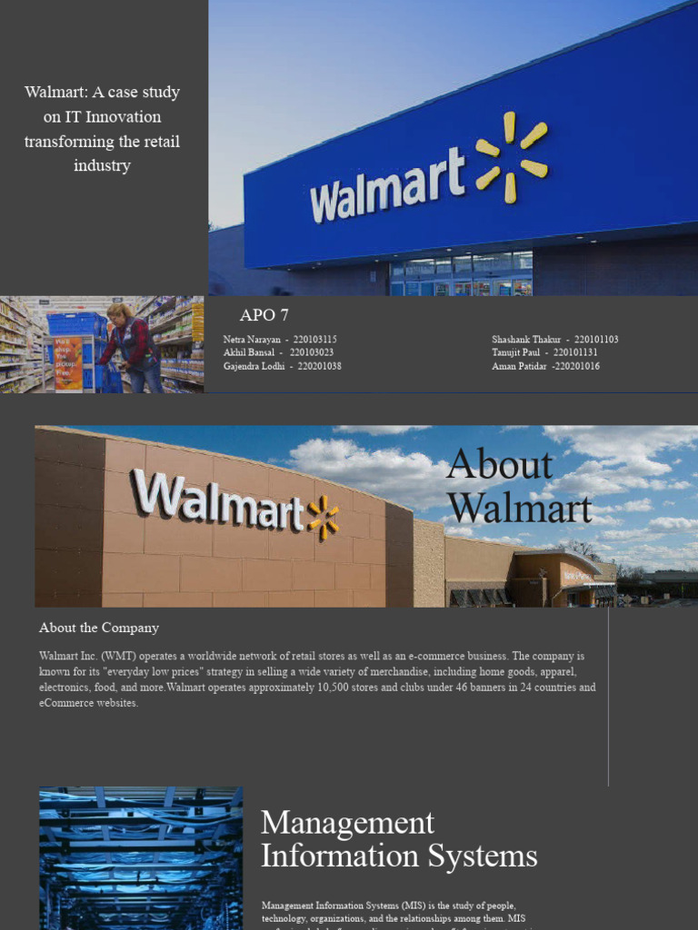 APO 7 MIS Final | PDF | Walmart | Customer Relationship Management
