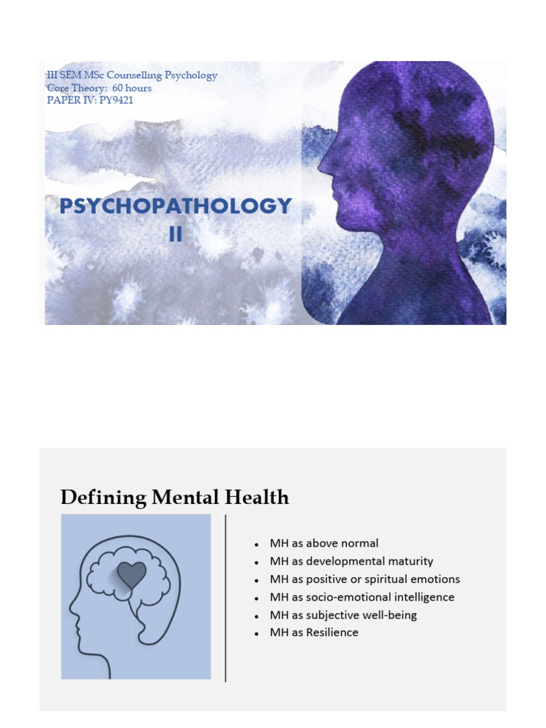 PP - Unit 1 - Schizophrenia and Psychotic Spectrum Disorders | PDF ...