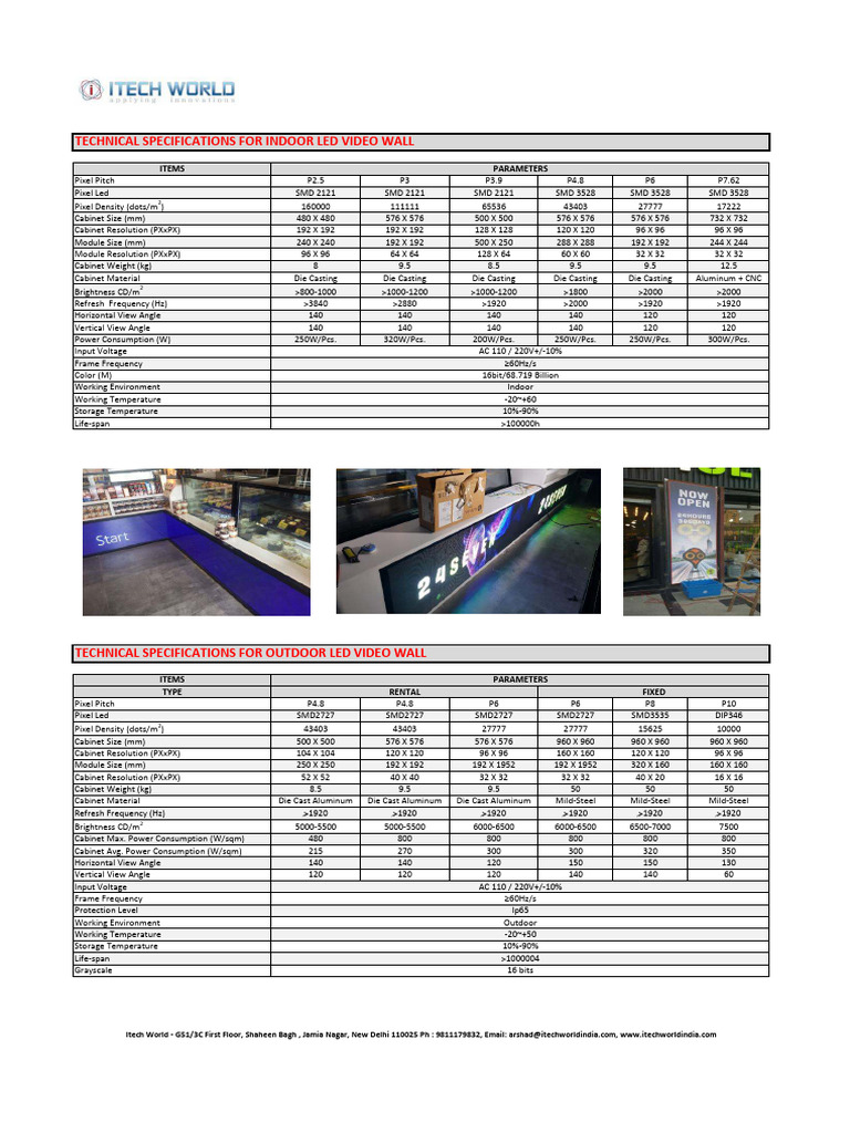 True Led Wall | PDF | Electronics | Information And Communications ...