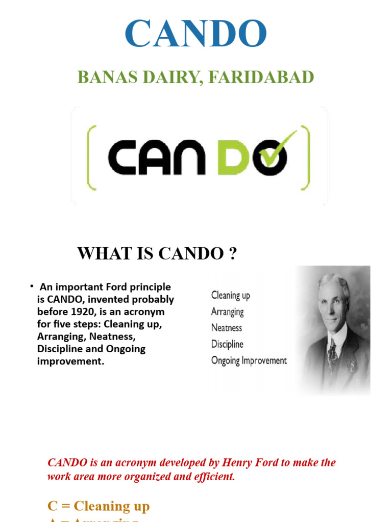 Understanding CANDO: Ford's Efficiency Principle | PDF | Housekeeping ...