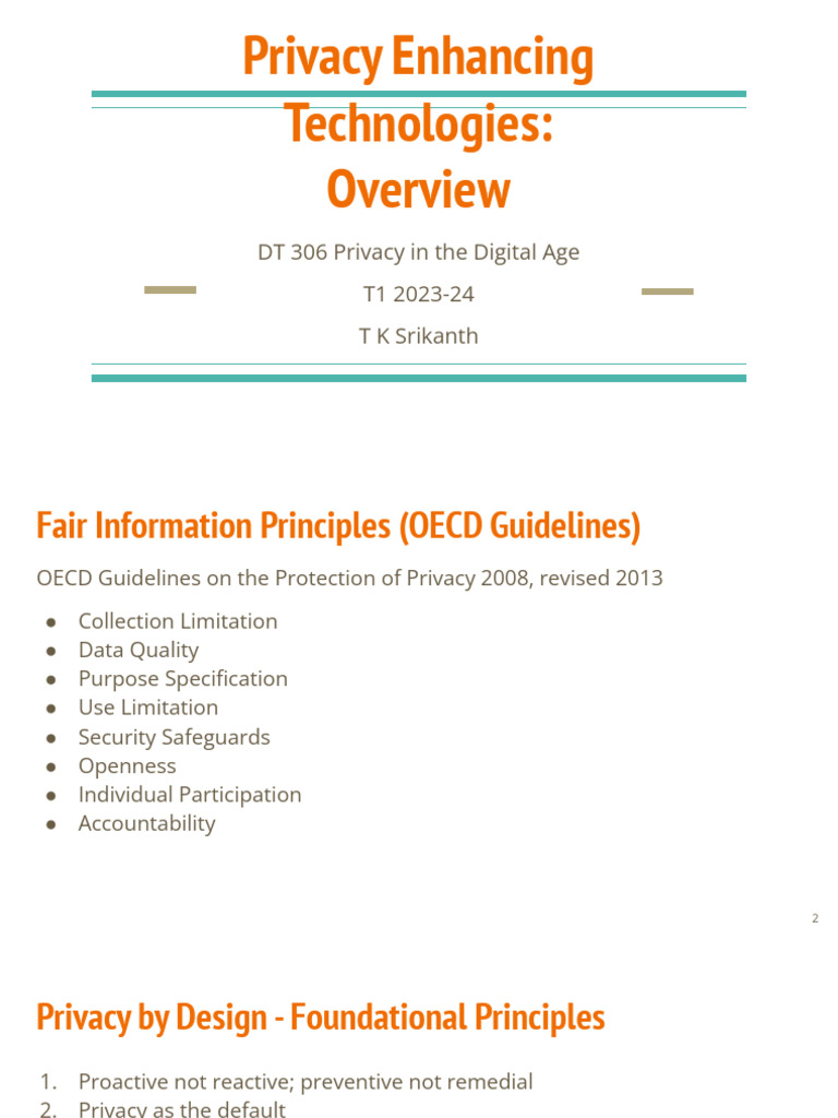 Privacy Enhancing Technologies | PDF | Privacy | Encryption