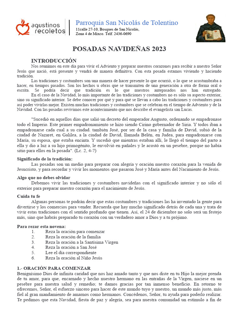 Tradiciones Navideñas y Posadas 2023 | PDF
