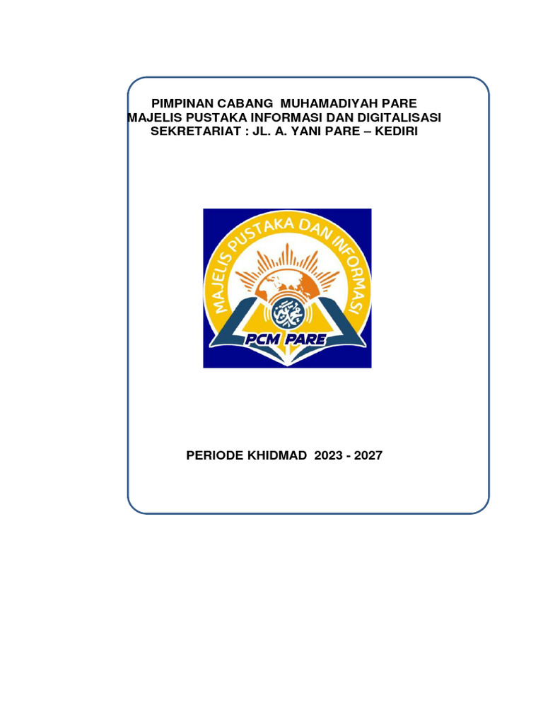 Program Digitalisasi PCM Pare | PDF