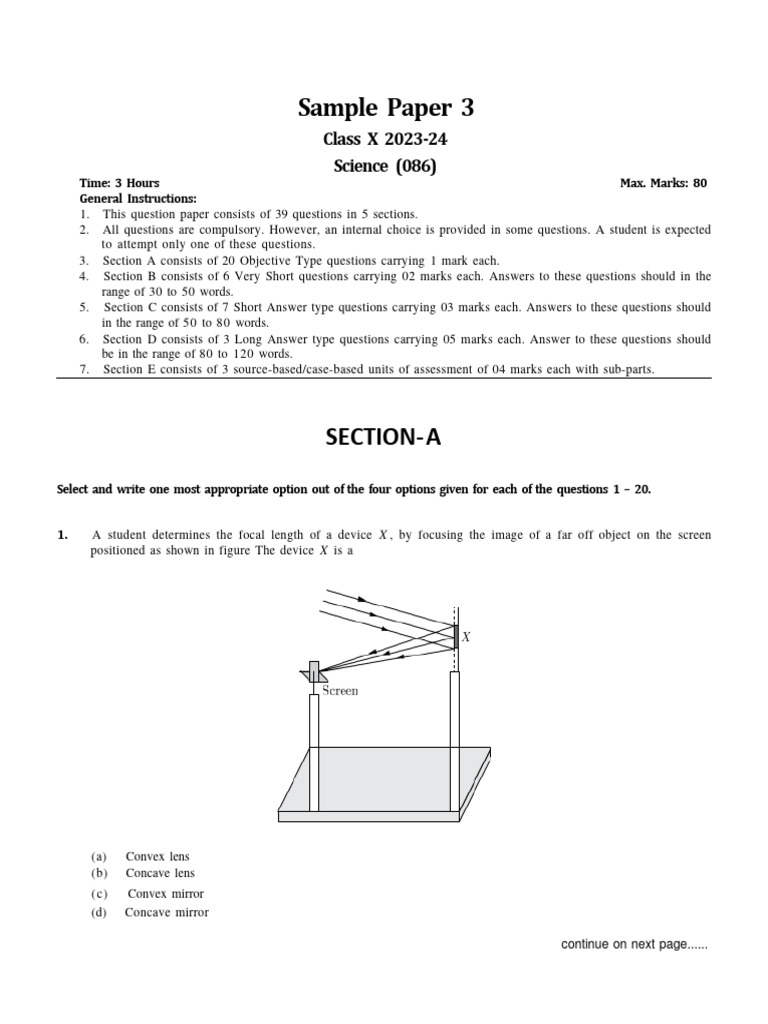 10TH Science Paper 3 | PDF