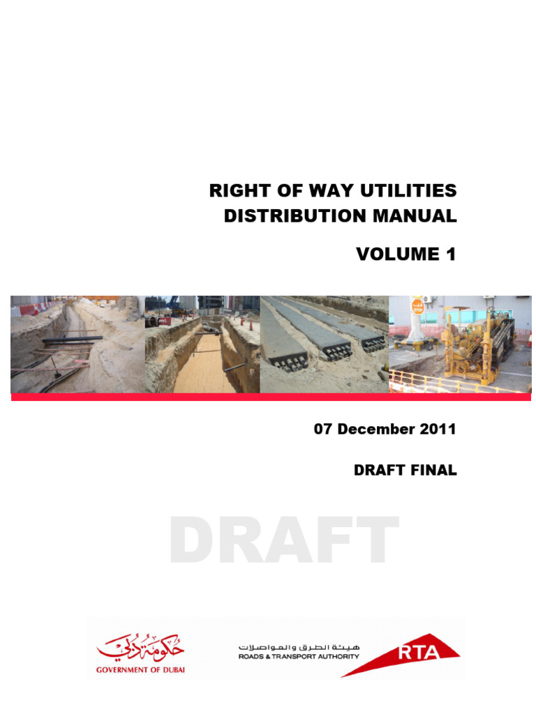 Volume 1 Draft Final For Dubai | Download Free PDF | Tunnel | Road