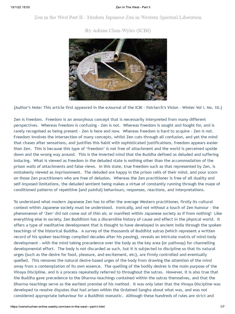 Zen in The West - Part II | PDF | Zen | Buddhist Texts
