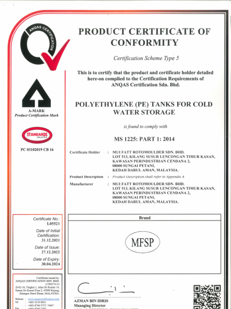 Anqas PE TANK 2024 | PDF