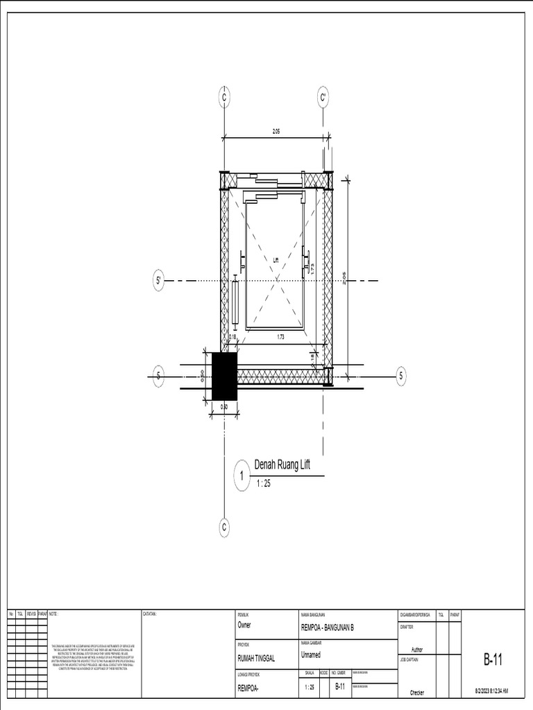 Ukuran Rumah Lift | PDF