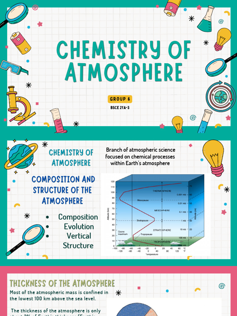 Chemistry of Earth's Atmosphere | PDF | Atmosphere Of Earth | Atmosphere