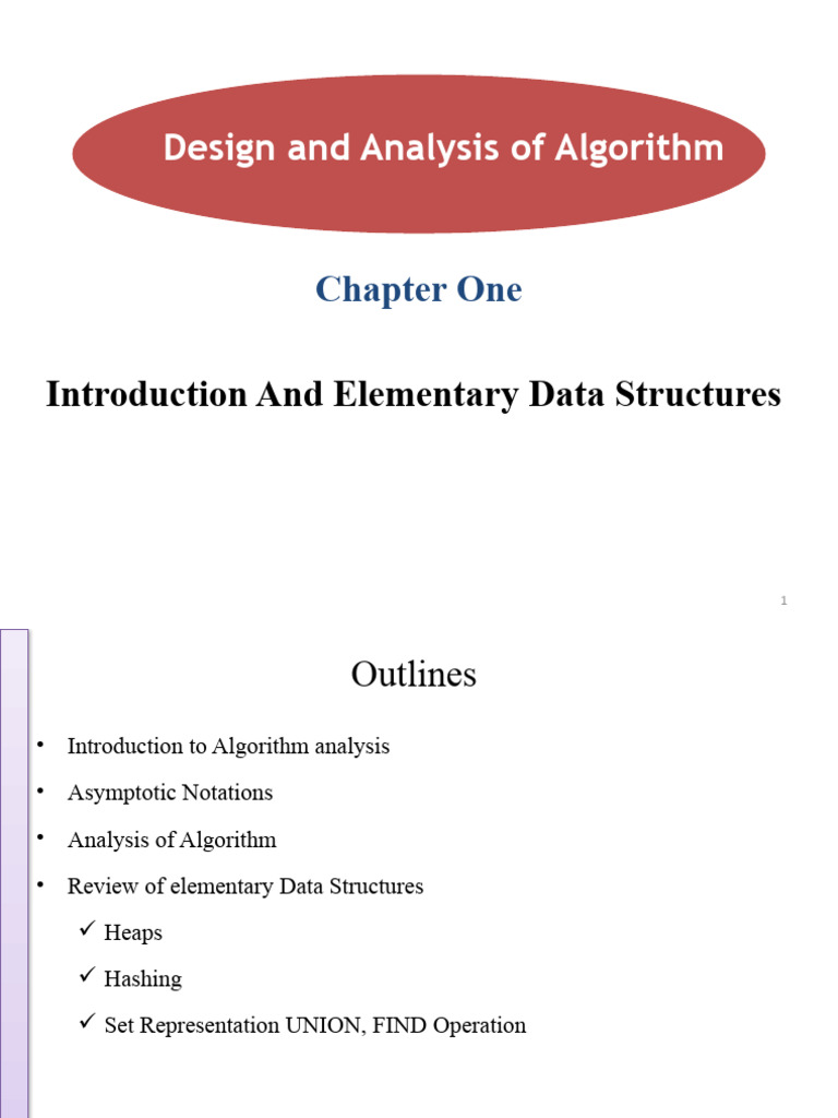 Chapter One | PDF | Algorithms And Data Structures | Applied Mathematics