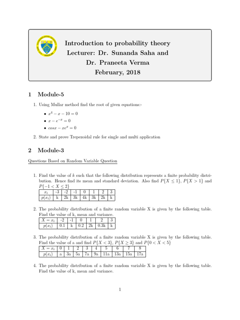 Probability Questions | PDF