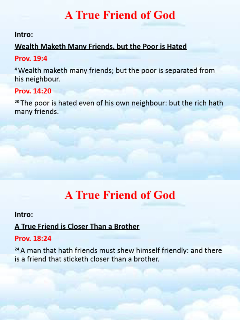 True Friendship with God Explained | PDF | Ten Commandments | Religious ...