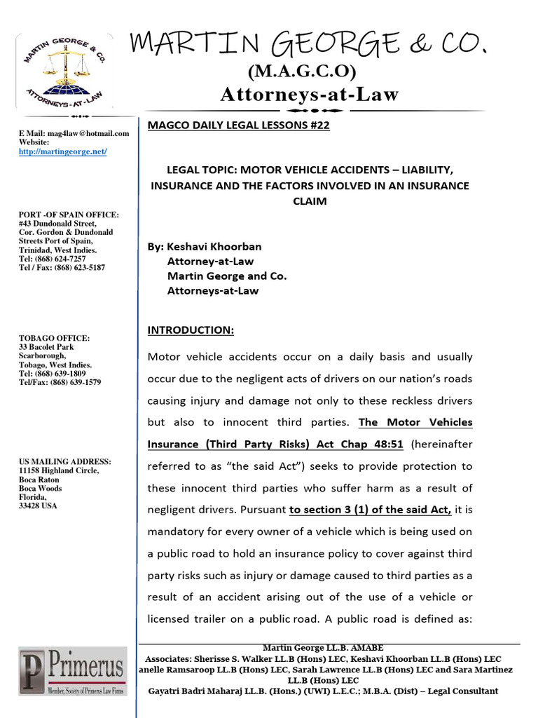 Article 22 | PDF | Legal Liability | Insurance