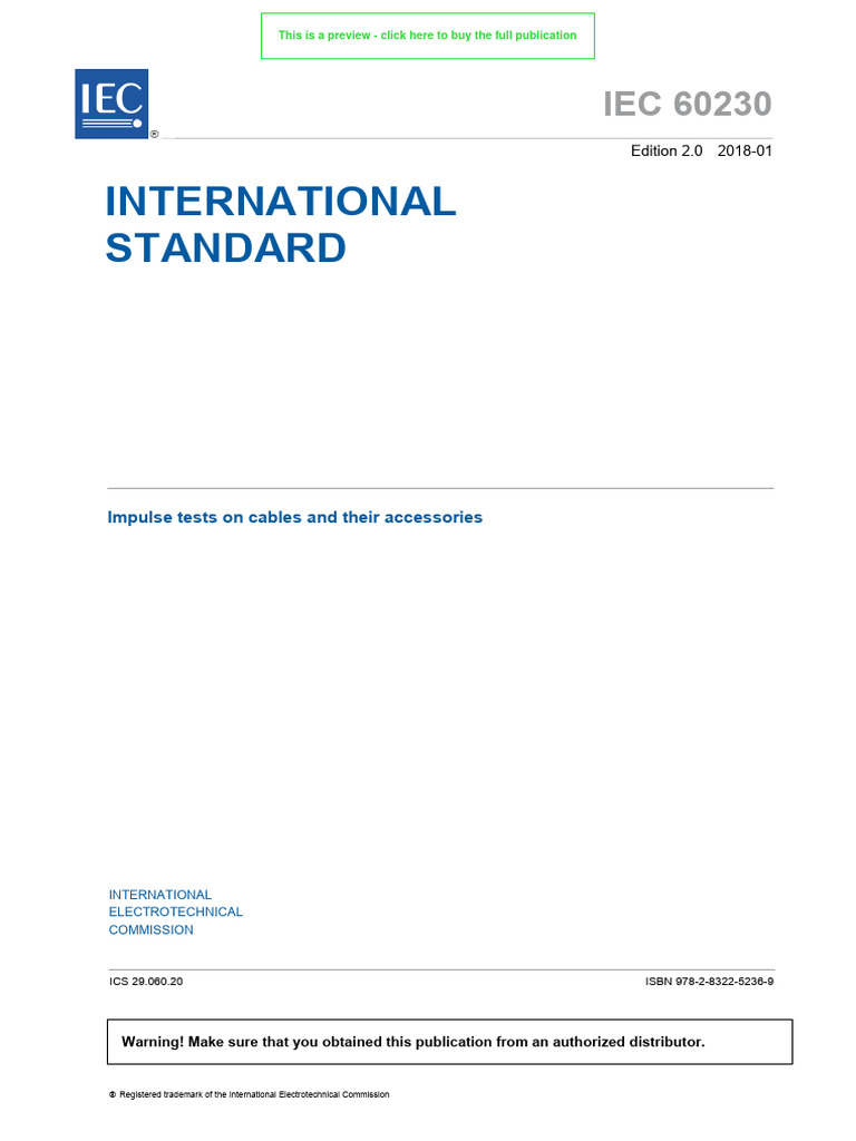 Info Iec60230 (Ed2.0) en | PDF | International Electrotechnical ...