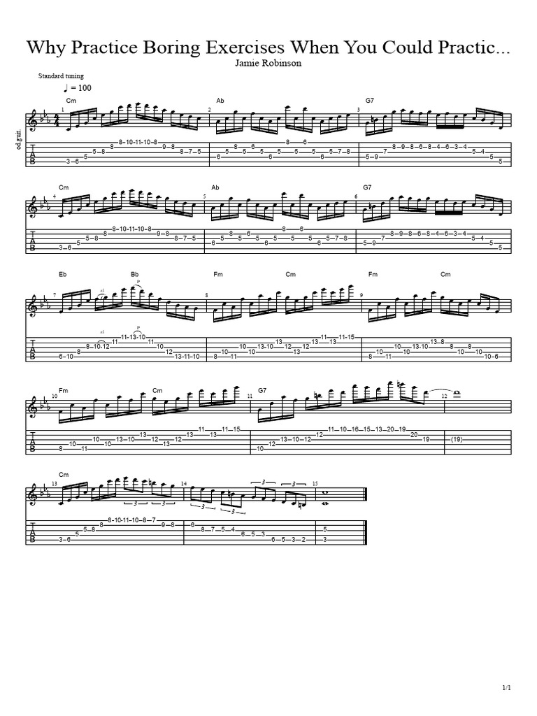 Why Practice Boring Exercises (Chords) | PDF | Elements Of Music ...