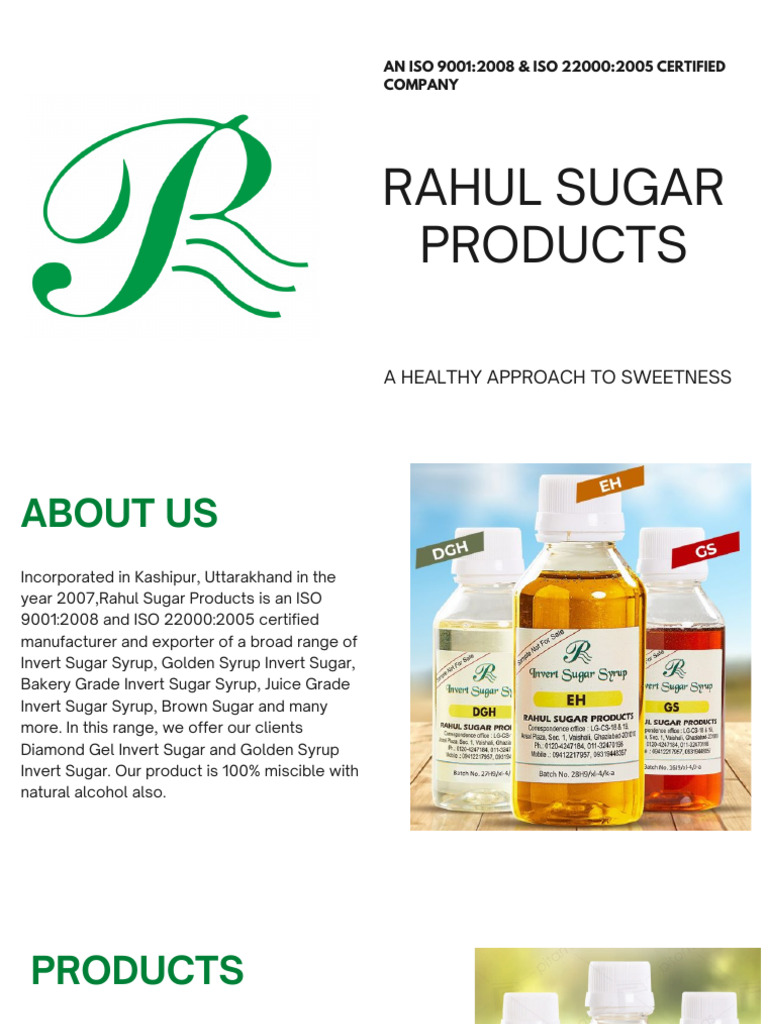 Invert Sugar Syrup For Flavoured Gin | PDF