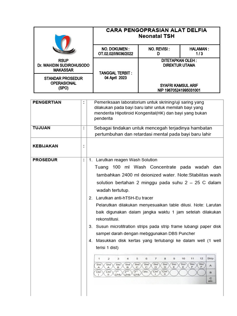 SOP Pemeriksaan SHK | PDF | Kesehatan Holistik