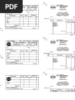 Petrol Bill Receipt Format Sample | PDF | Fuels | Chemical Energy Sources