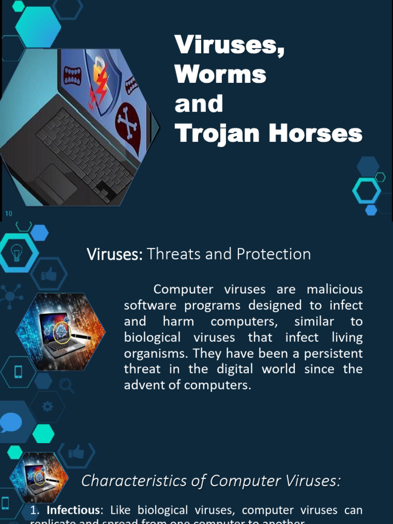 Report (Viruses, Worms&TrojanHorses) | PDF | Computer Virus | Malware
