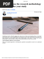 Creswell (2014) The Selection of A Research Approach | PDF