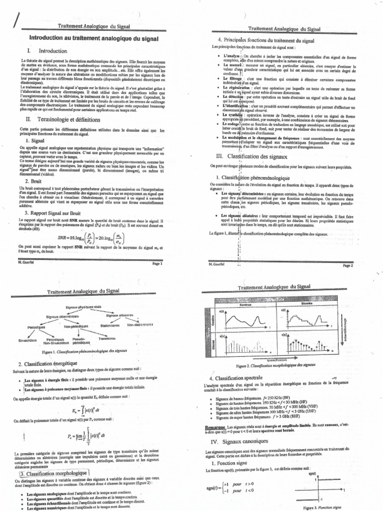 Traitement de Signal | PDF