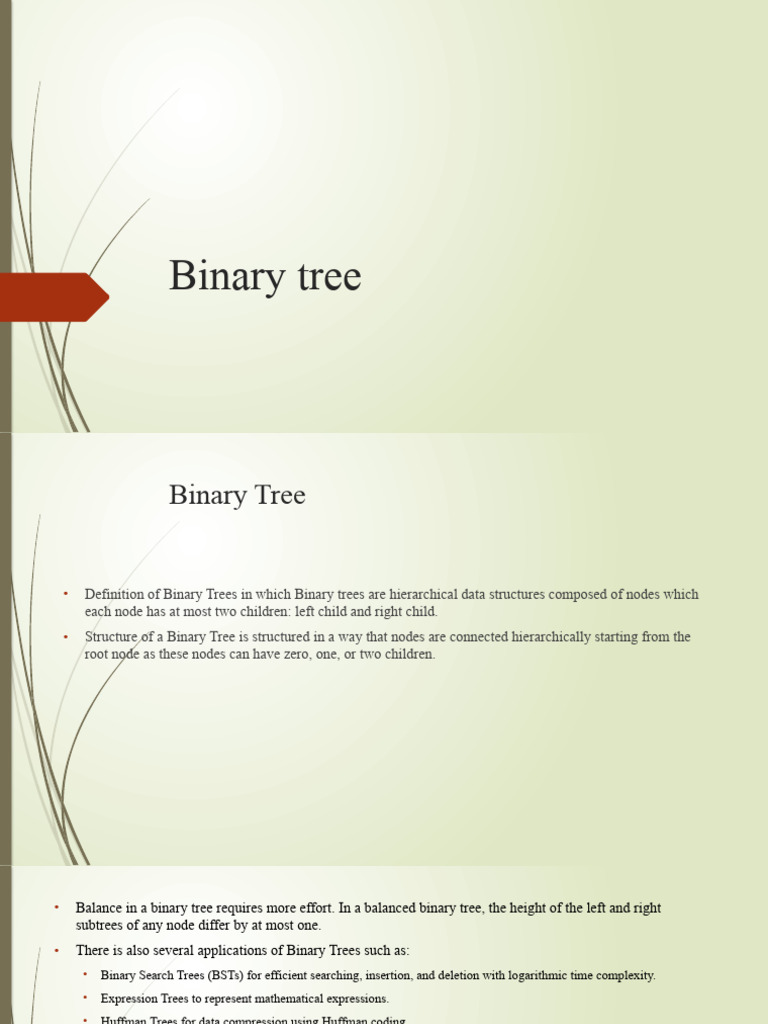 Binary Tree | PDF