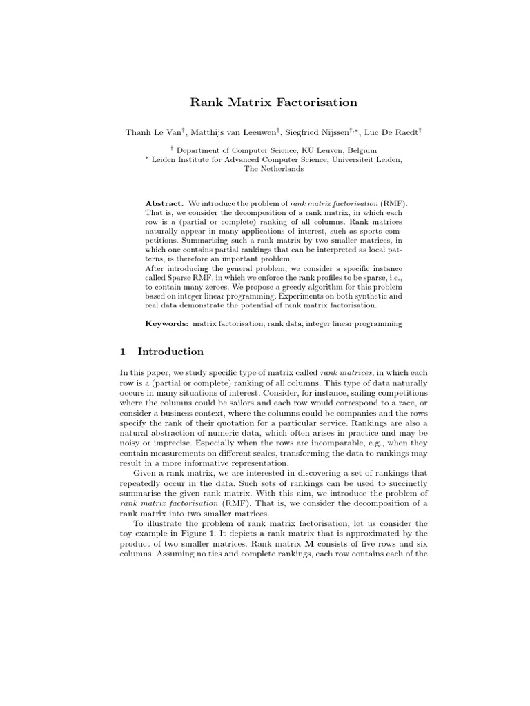 Rankedfactorization Camera Ready | PDF