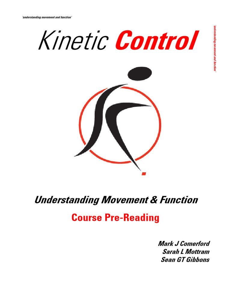 Kinetic Control Understanding Movement y Function Course Pre Reading ...
